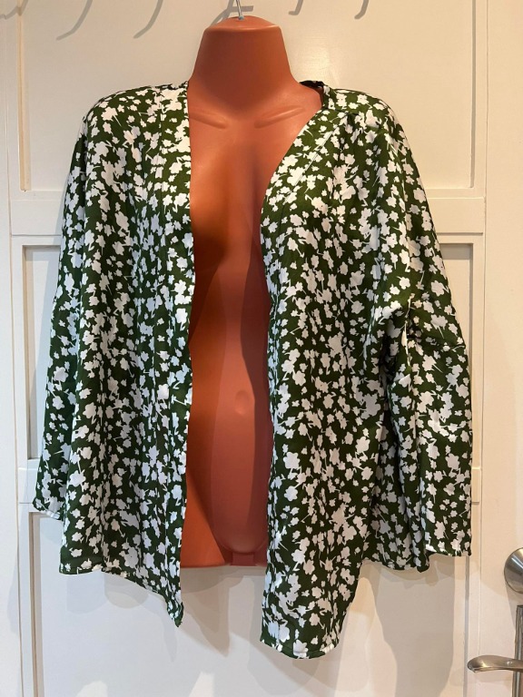 Longsleeves Blazer Topper Japanese Inspired Pre-Loved, Women's Fashion ...