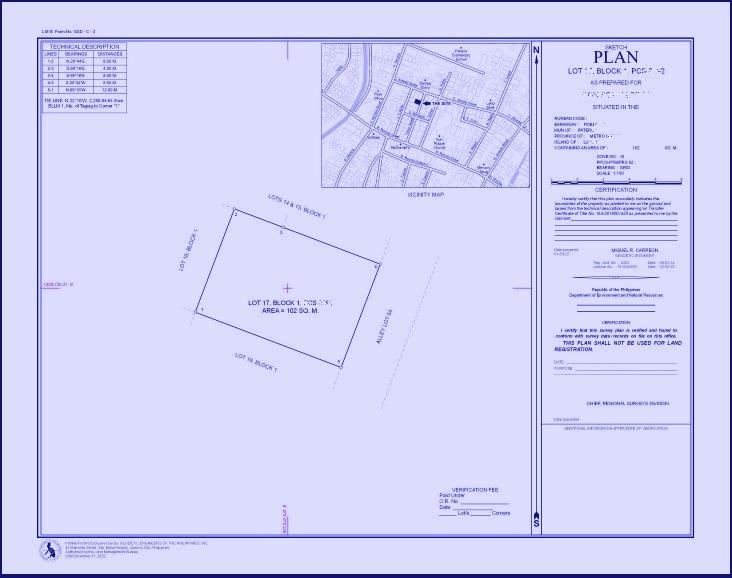 Lot plan with Vicinity Map, Everything Else, Others on Carousell