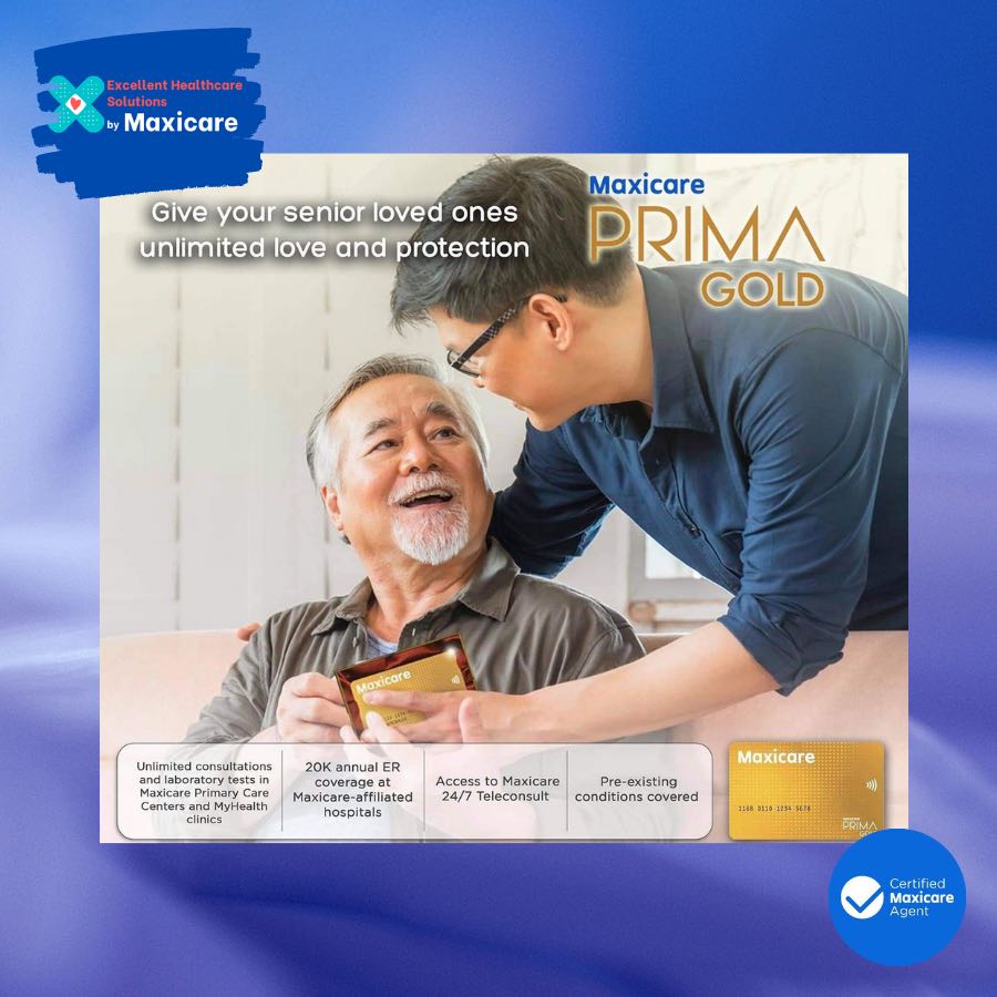 Maxicare Seniors Prepaid Health Card Prima GOLD, Health & Nutrition ...