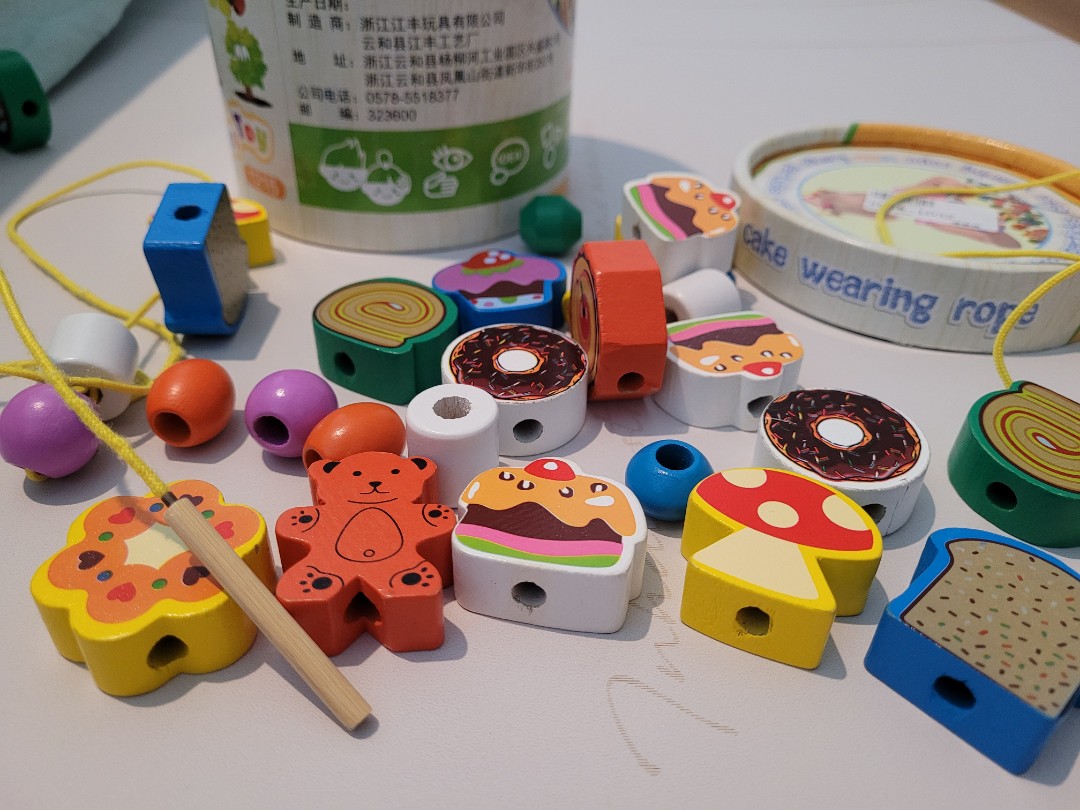 Montessori Stringing Bead Educational Toy, Babies & Kids, Infant ...