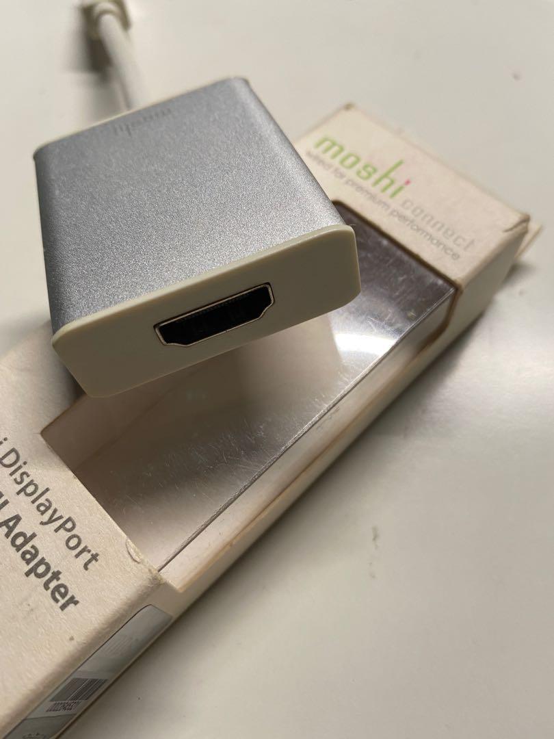 Moshi Mini Display Port to HDMI 轉接線 apple可用, 電腦及科技產品, 電腦周邊產品, 轉接線及轉換器在旋轉拍賣