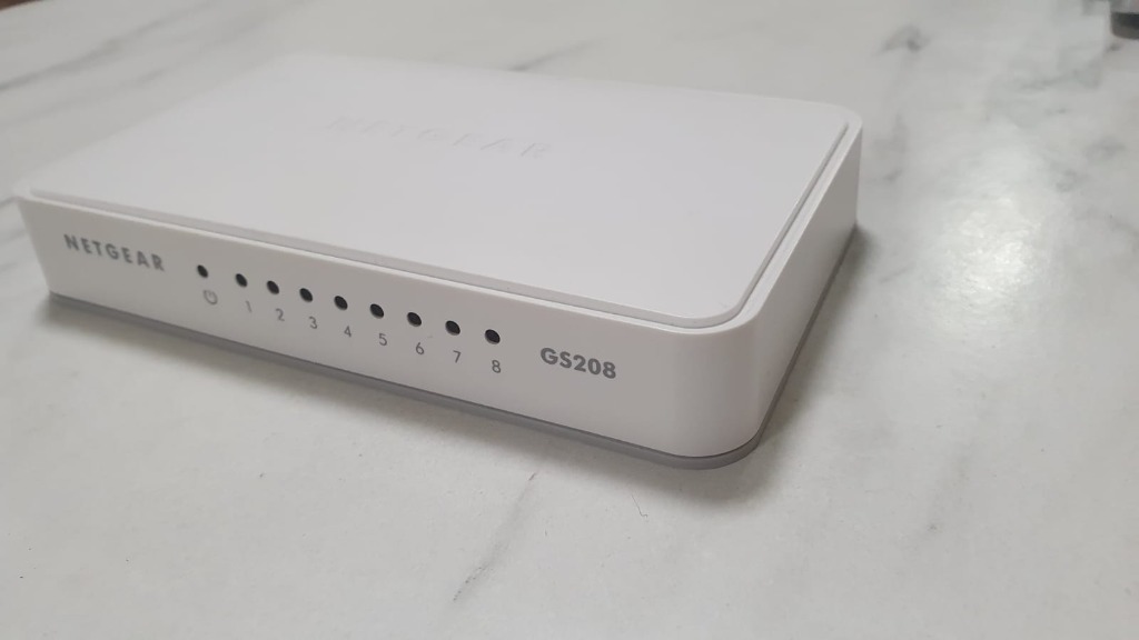 Netgear (GS208) 8-Port Gigabit Ethernet Switch, Computers & Tech, Parts ...