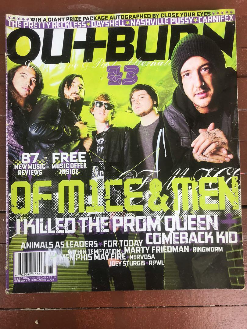 Outburn Magazine featuring Of Mice & Men, Hobbies & Toys, Books ...