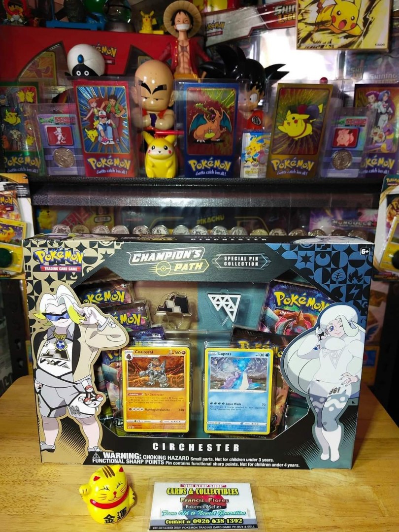 Pokemon SEALED BOX - CIRCHESTER (COALOSSAL & LAPRAS CARD) CHAMPION'S ...