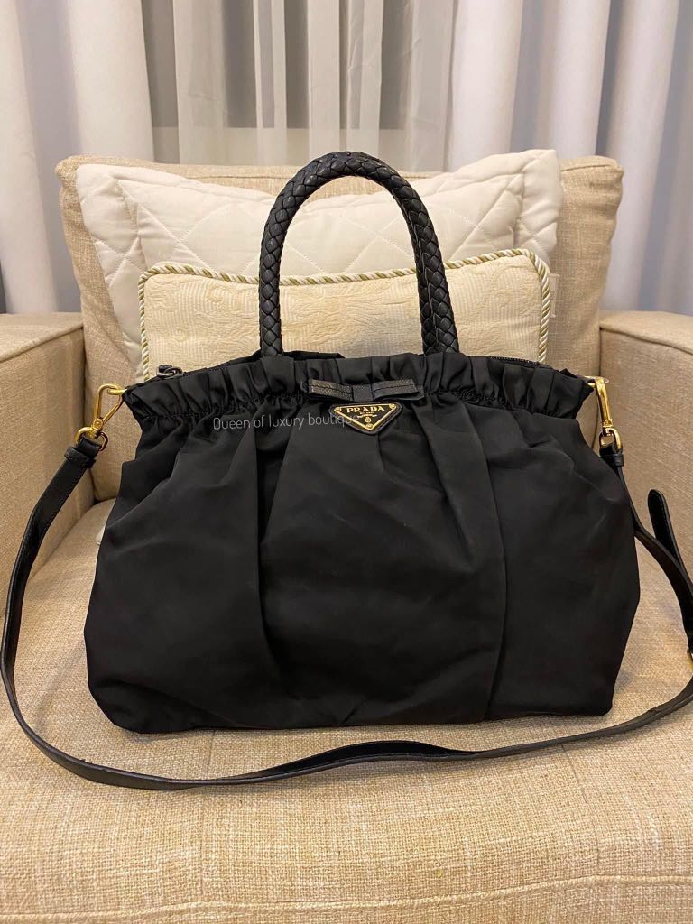 PRADA NYLON TWO WAY BAG, Luxury, Bags & Wallets on Carousell