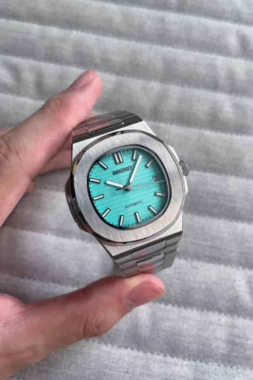 [PREORDER] Seiko Tiffany Nautilus Homage/Build/Mod in 40mm with Seiko NH35 automatic movement ...