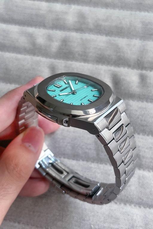 [PREORDER] Seiko Tiffany Nautilus Homage/Build/Mod in 40mm with Seiko NH35 automatic movement ...