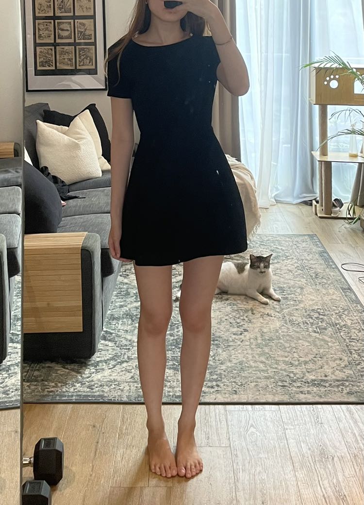 Preppy A-Line black mini dress, Women's Fashion, Dresses & Sets ...