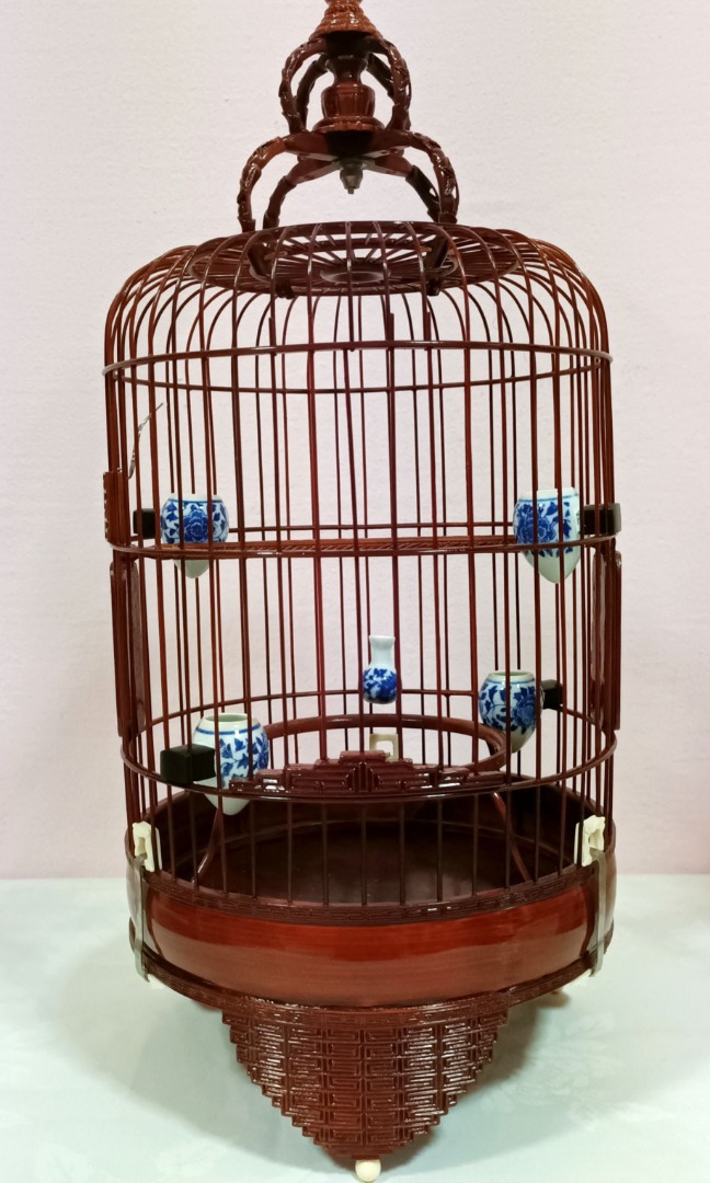 Rare Vintage Puteh Bird Cage (Banzi / Banji), Pet Supplies, Homes ...