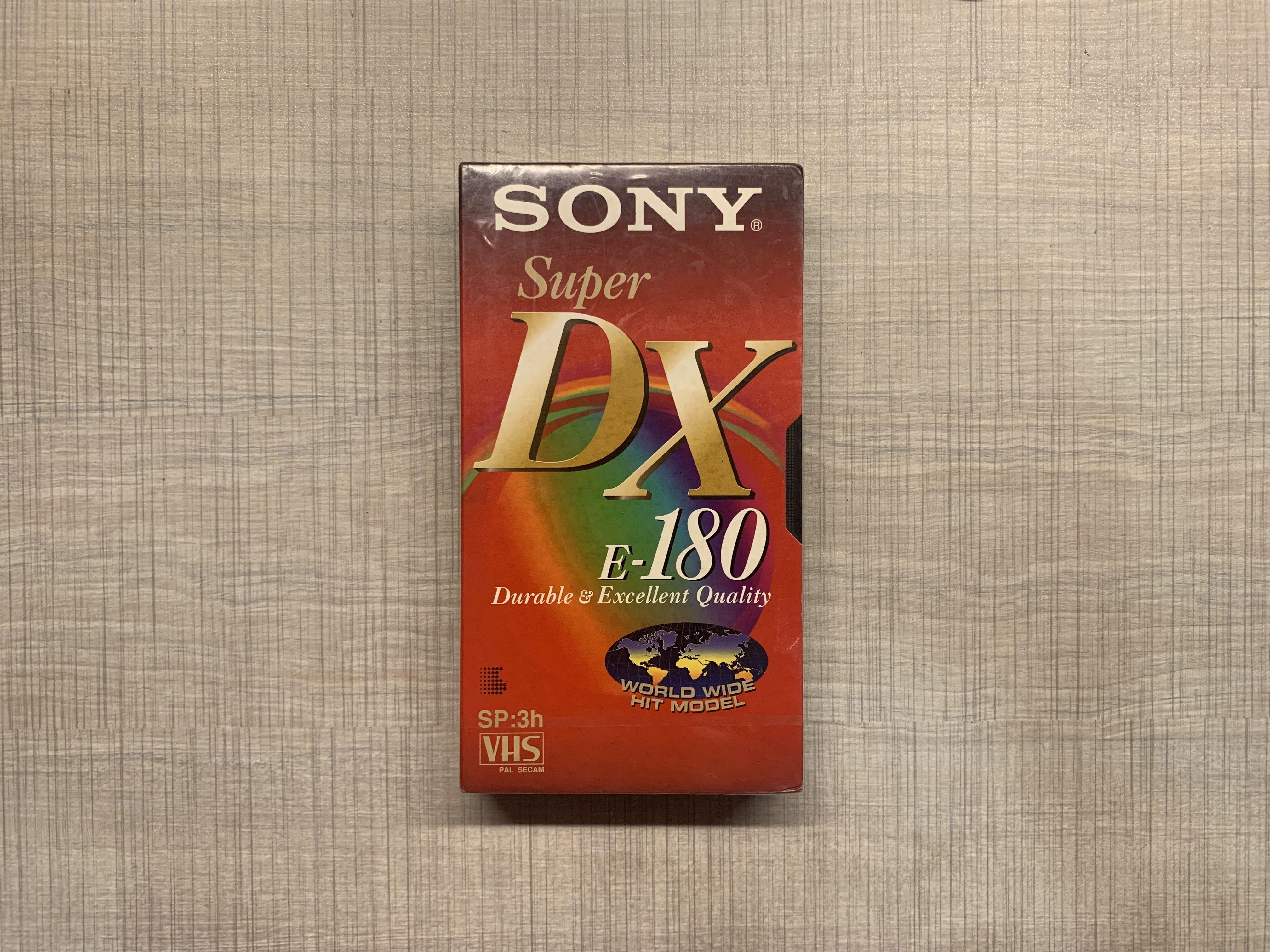 Sony Super DX E180 VHS Tape (Trade), Photography, Photography Accessories, Other Photography ...