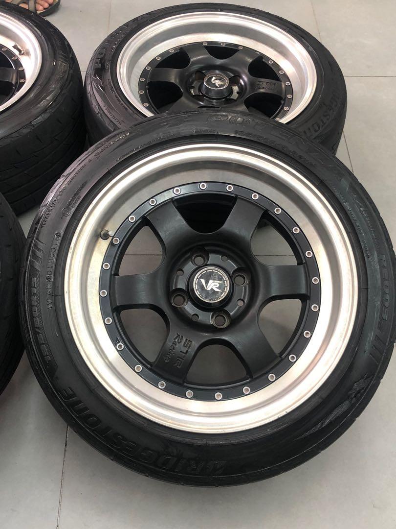 Sport Rim Work VR 15x8JJ PCD100, Auto Accessories on Carousell