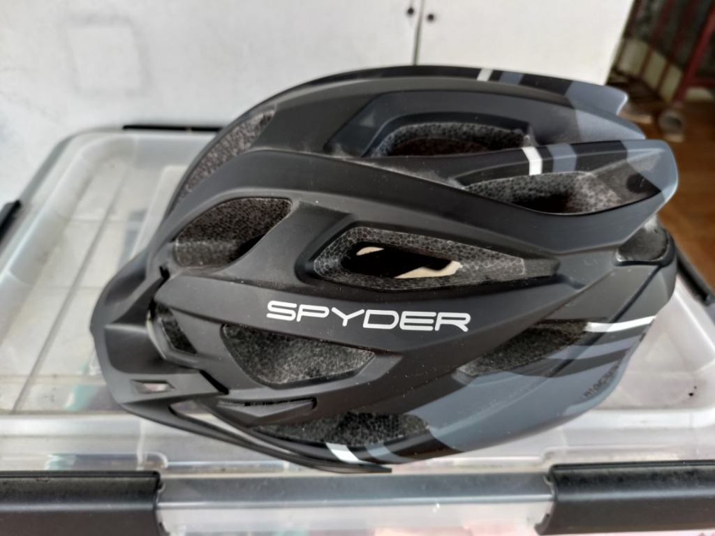 Spyder MTB Cycling Helmet Alpha Series 1 Black and Gray, Motorbikes ...