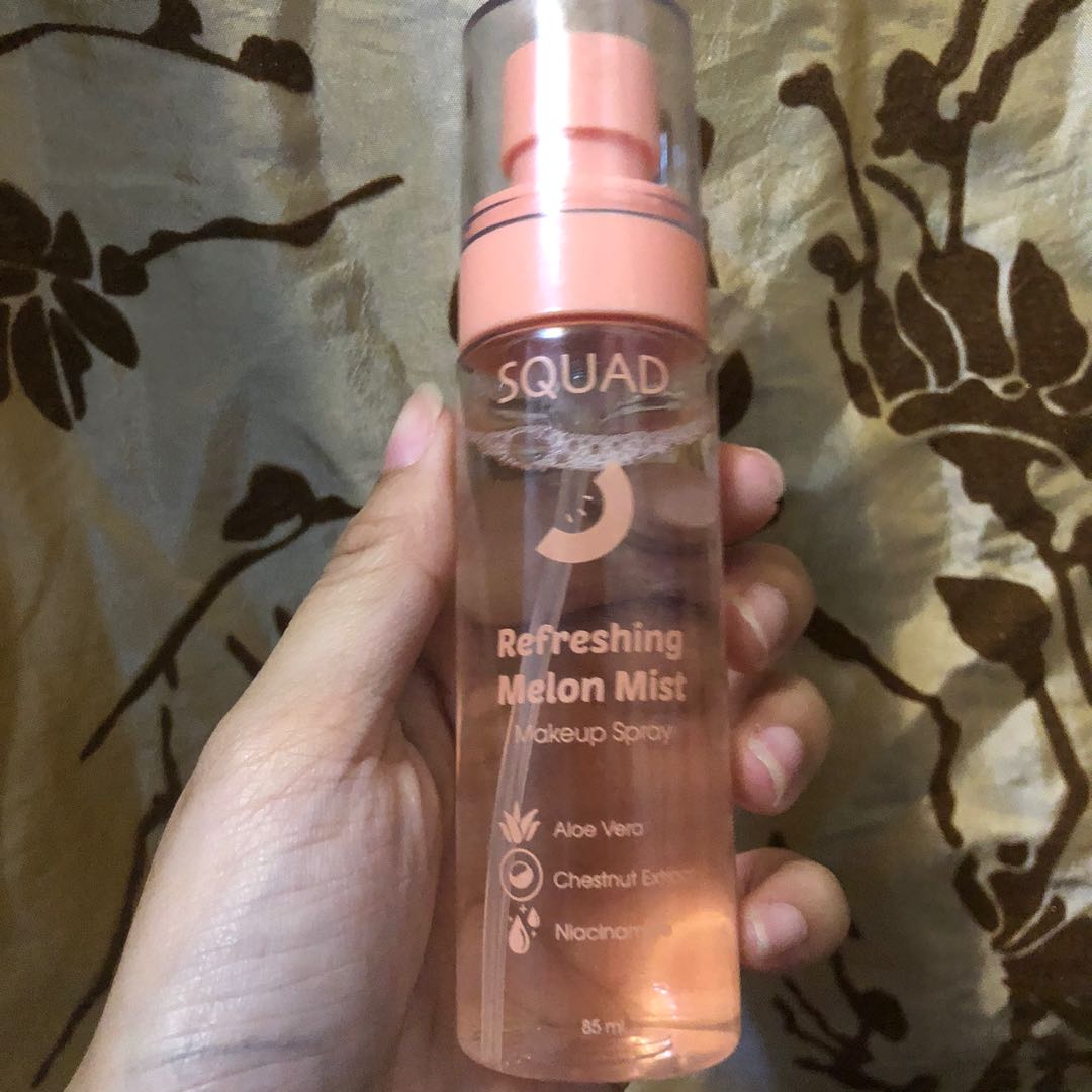 squad cosmetics melon setting spray mist, Beauty & Personal Care, Face ...