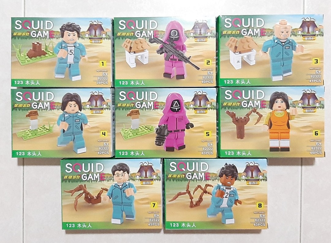 Squid Game Lego Toys Mini Figurine Display Brand New, Hobbies & Toys ...