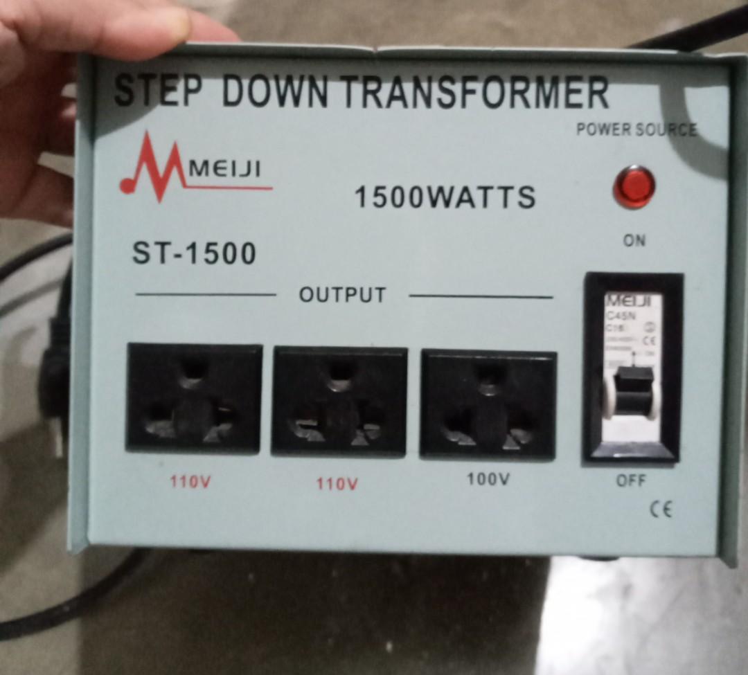 Step Down Transformer 1500Watts [Meiji Step-down Transformers 1,500 ...
