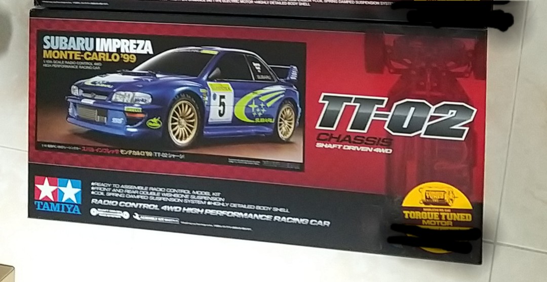 Tamiya (58631A) 1/10 TT02 Subaru Impreza Monte Carlo 99, Hobbies & Toys ...
