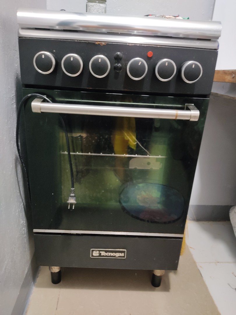 Techno Gas range 3 burner and 1 electric, Furniture & Home Living ...