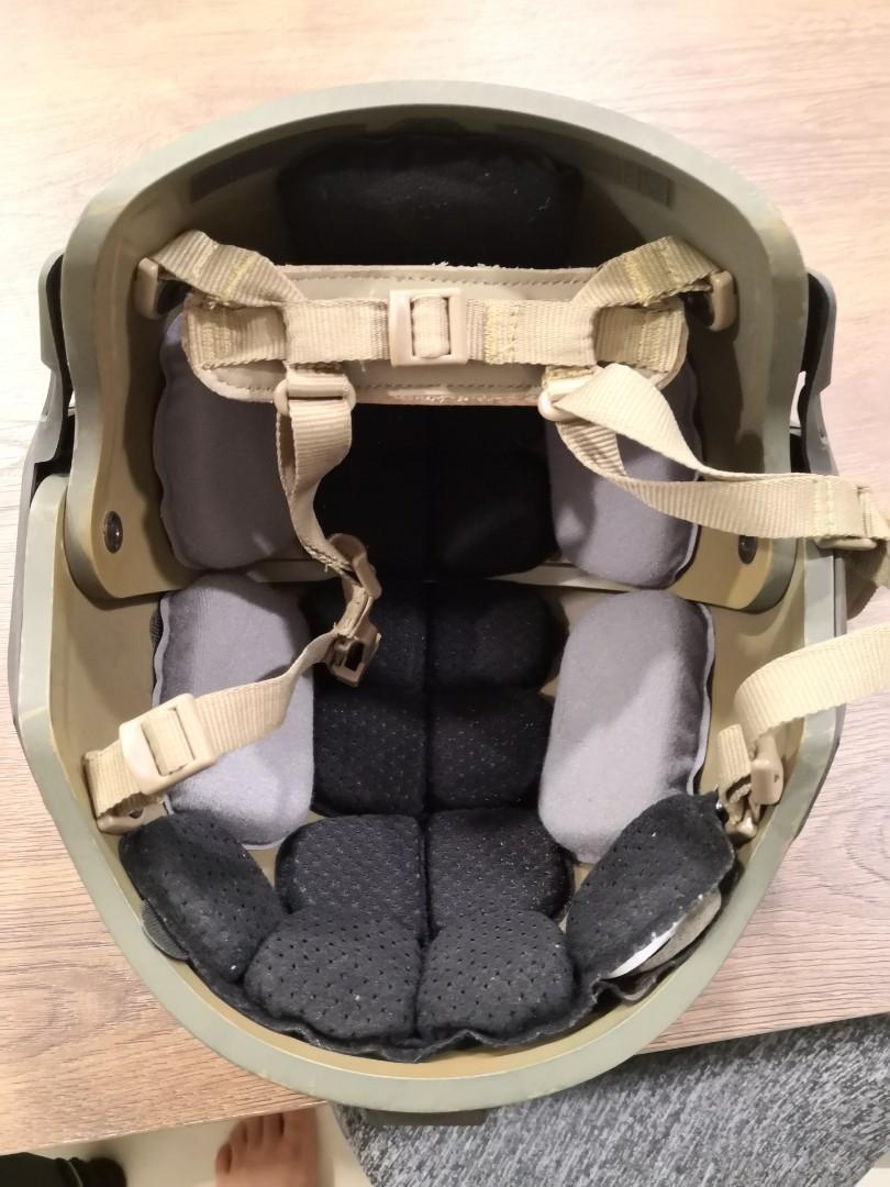 TMC Airframe Helmet with Crye Precision helmet mesh, Sports Equipment ...
