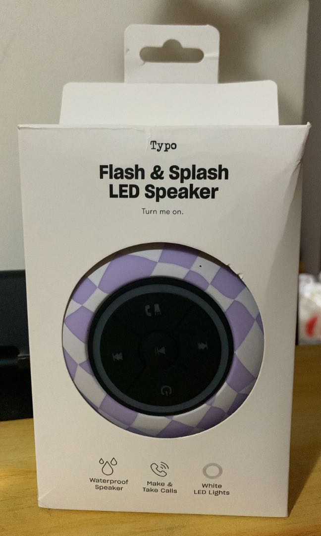Typo LED speaker, Audio, Other Audio Equipment on Carousell