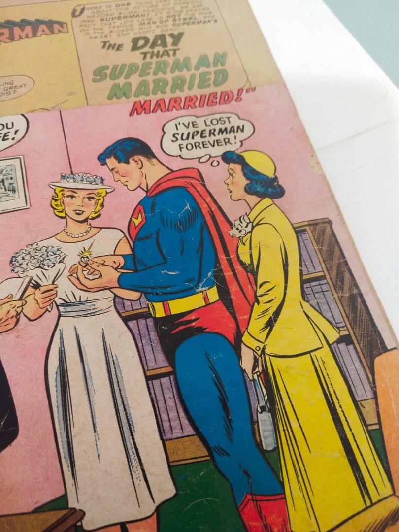 vintage SUPERMAN Comics "The Day Superman MARRIED!"/1958/DC/Very Rare ...