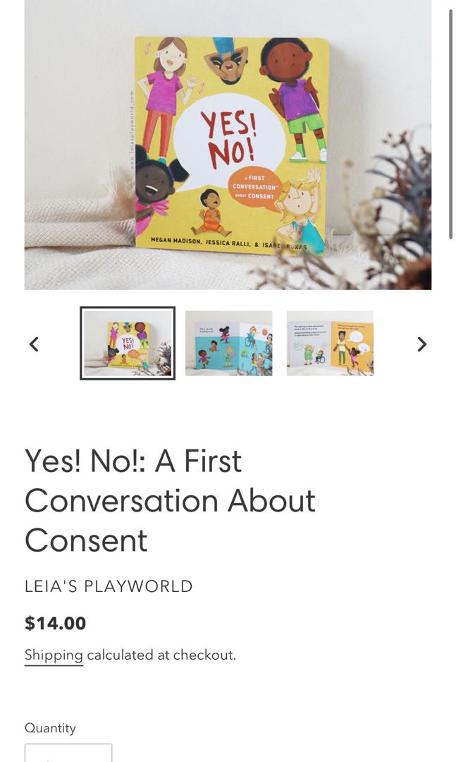Yes No! Book about consent., Hobbies & Toys, Books & Magazines ...