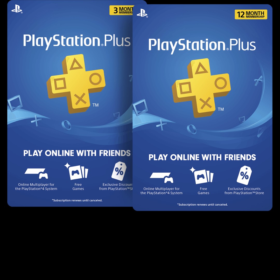12 Months PS Plus, Video Gaming, Gaming Accessories, Game Gift Cards ...