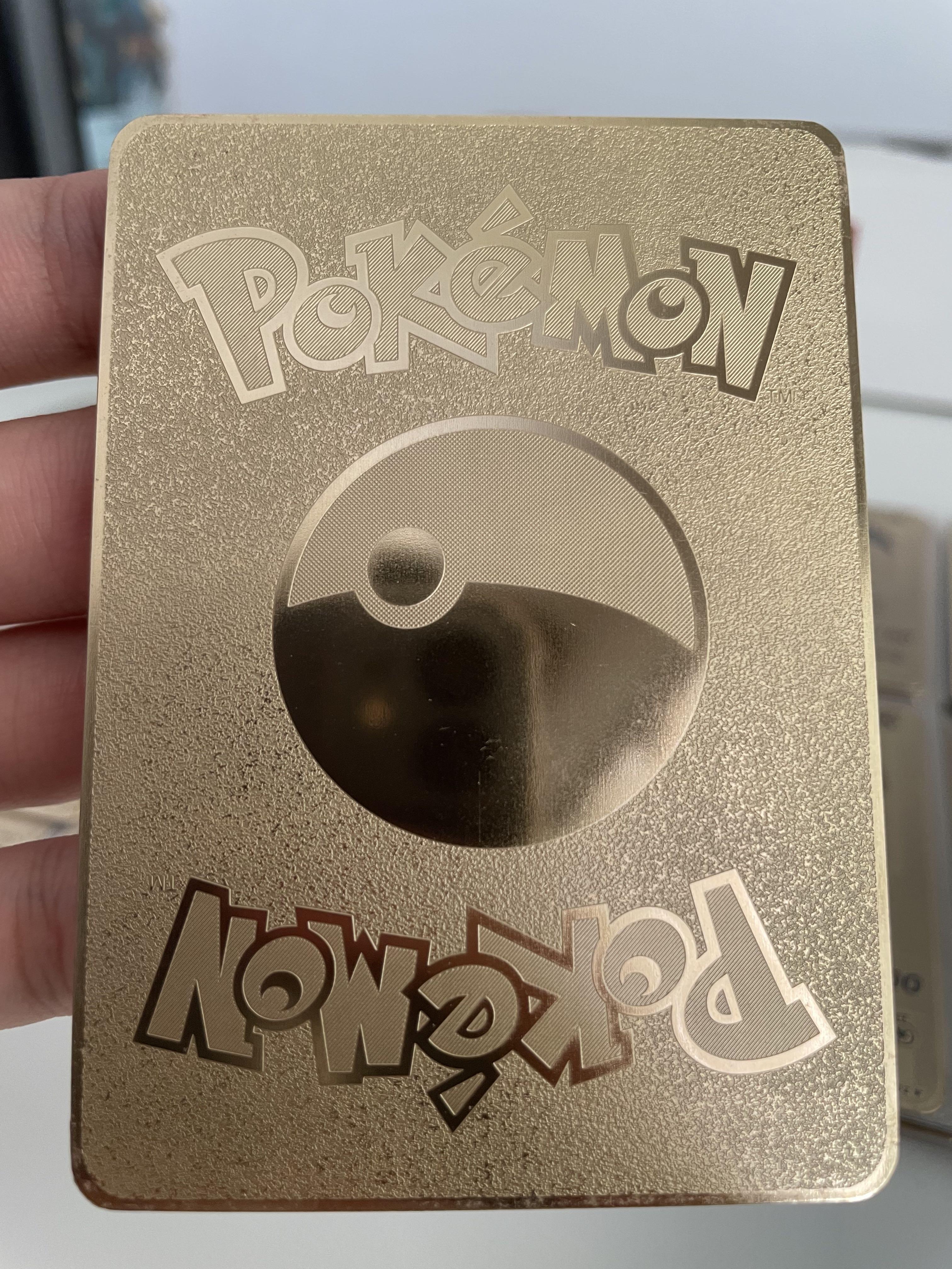 1st Edition Charizard Pokemon Card 1996 Premium Metal Gold Custom ...