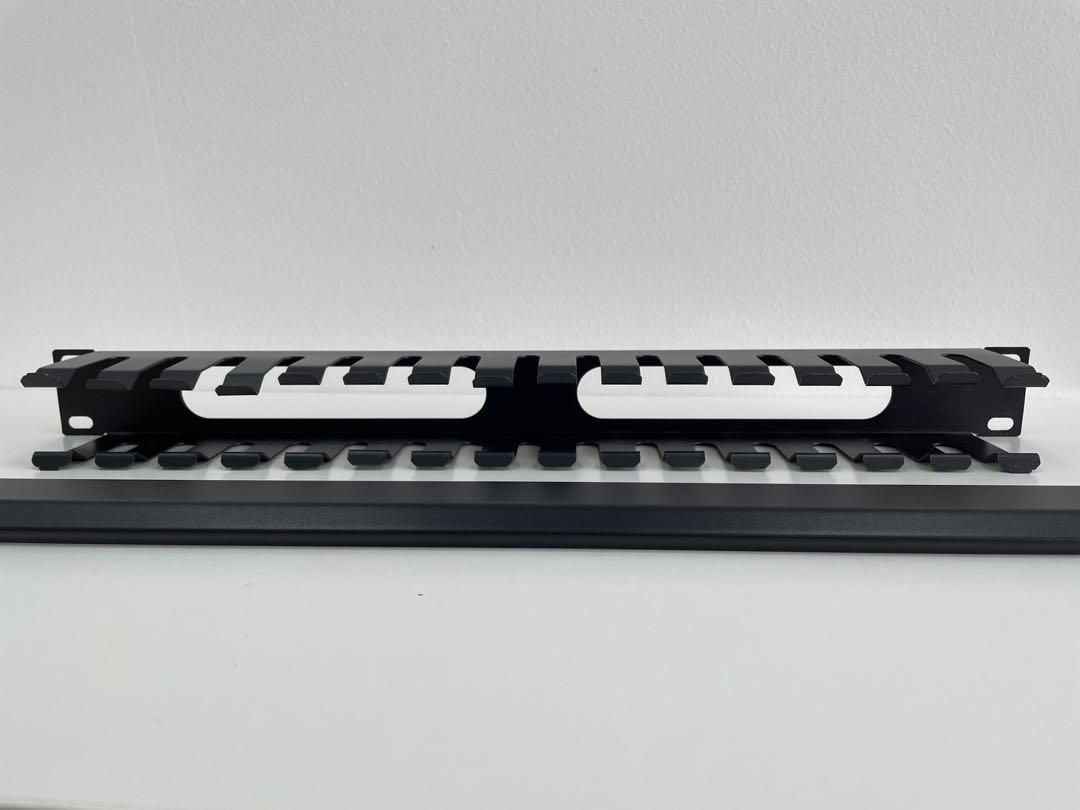 1U 19-inch Rack Mount cable management panel, Computers & Tech, Parts ...