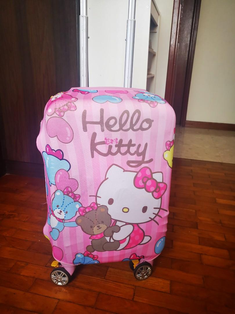 $30 hello kitty suitcase set w cover, Hobbies & Toys, Travel, Luggage ...