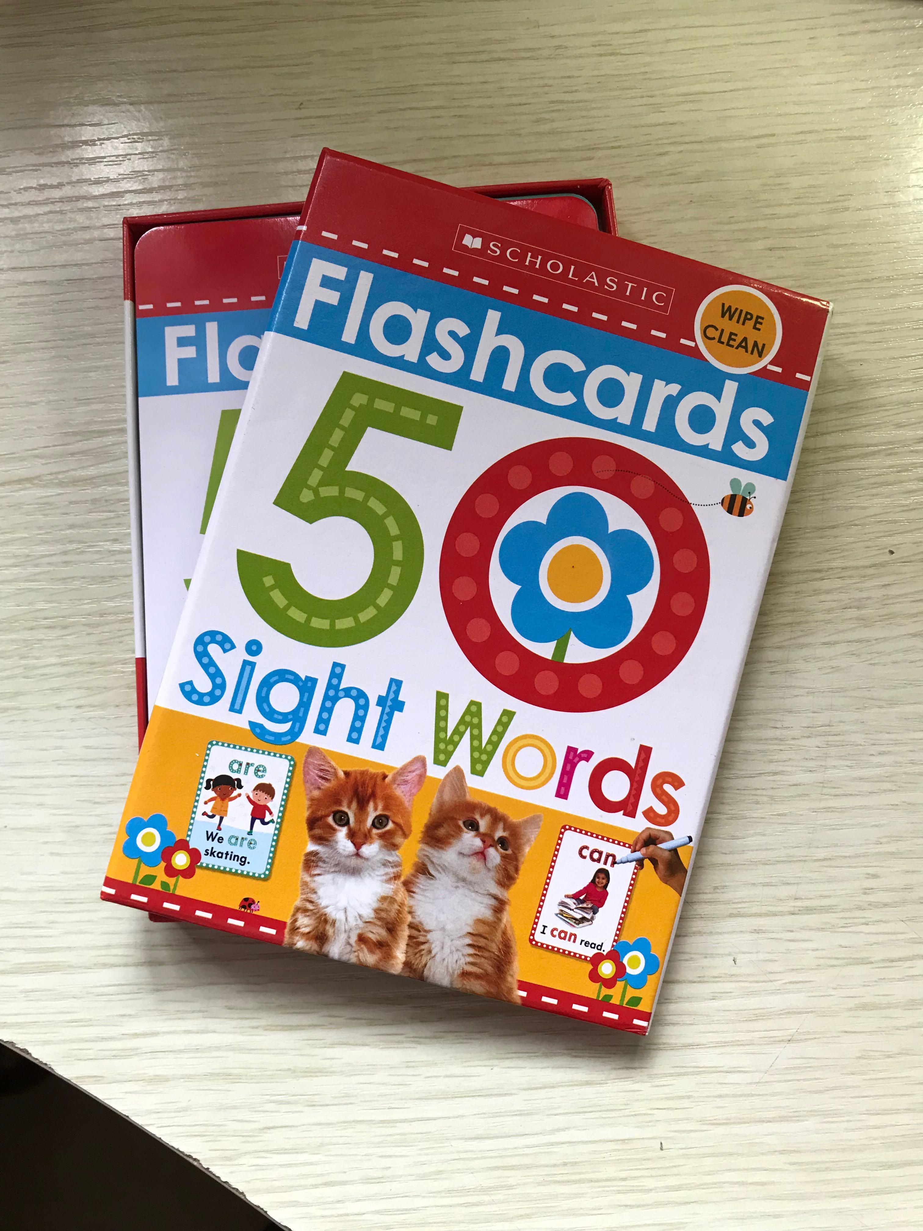 50 Sight Words Flashcards, 興趣及遊戲, 玩具 & 遊戲類 - Carousell