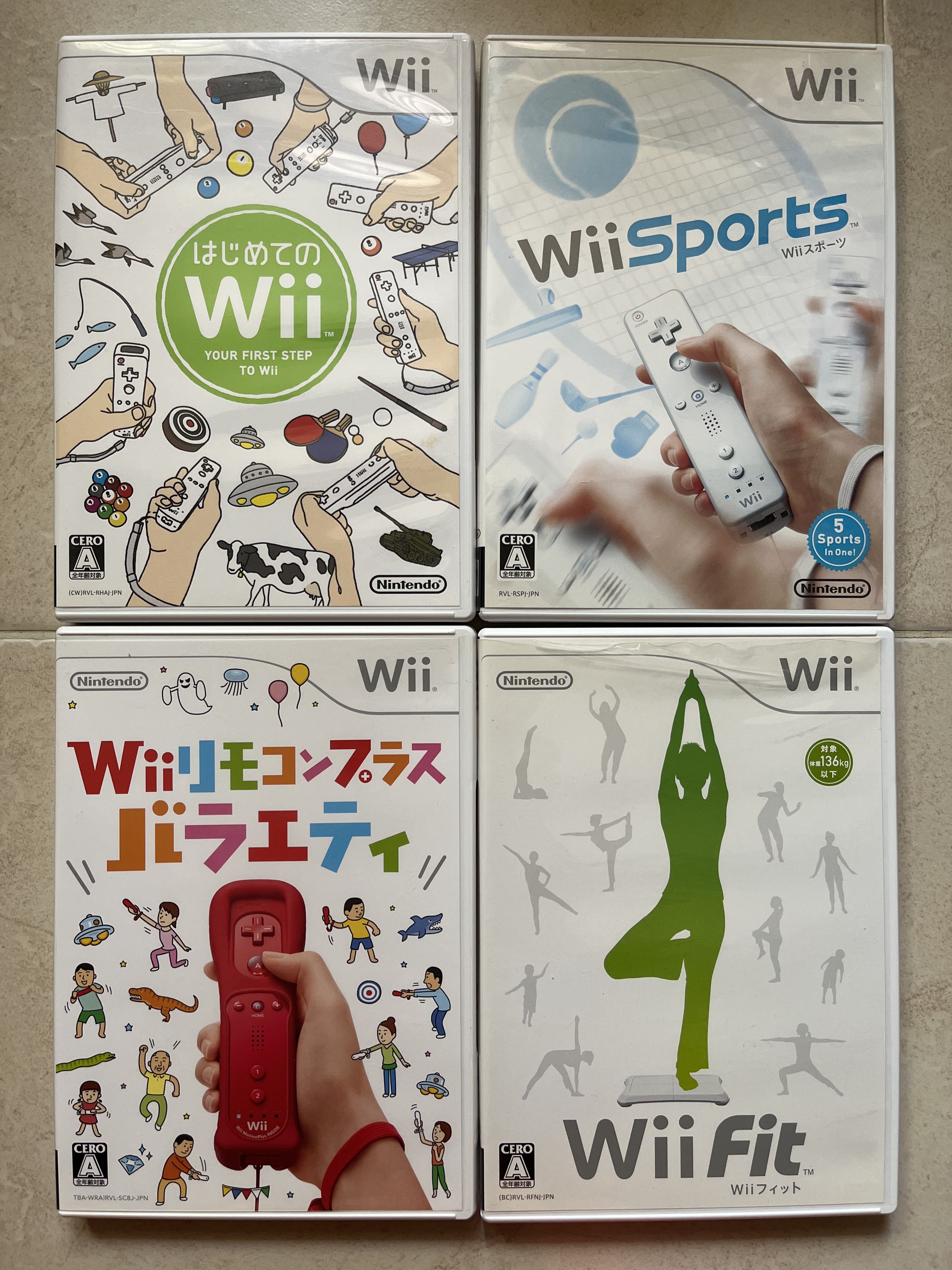 日版 WII FRIST STEP TO WII SPORTS WII FIT WII REMOTE CONTROLLER PLUS ...