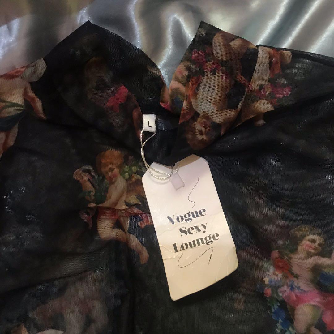 Angel Mesh Top, Women's Fashion, Tops, Shirts on Carousell