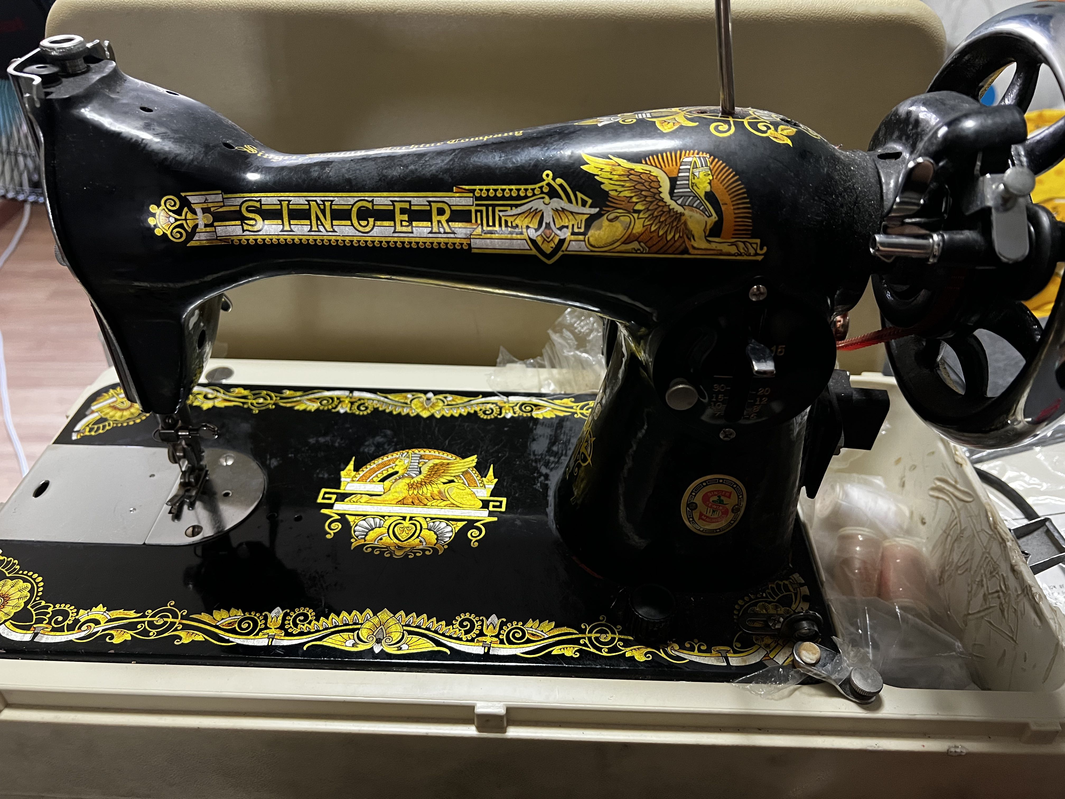 Antique singer Egyptian Sewing Machine, Hobbies & Toys, Memorabilia ...