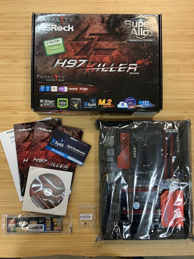 ASROCK Fatal1ty H97 Killer Motherborad, 電腦＆科技, 電腦周邊及配件, 其他 - Carousell