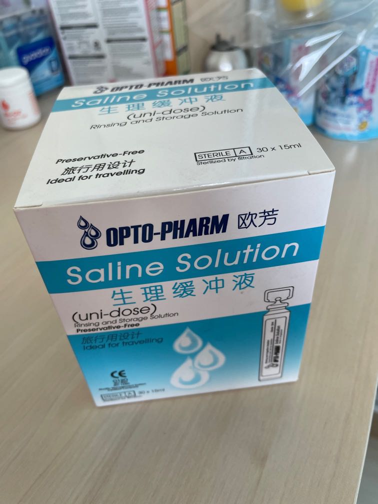 Brand new in box saline solution, Beauty & Personal Care, Vision Care ...