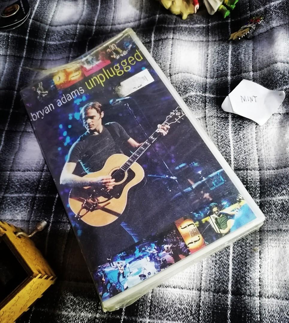 Bryan Adams Unplugged Original VHS Tapes Concert Vintage Tape Rock Concerts Music Film MTV ...