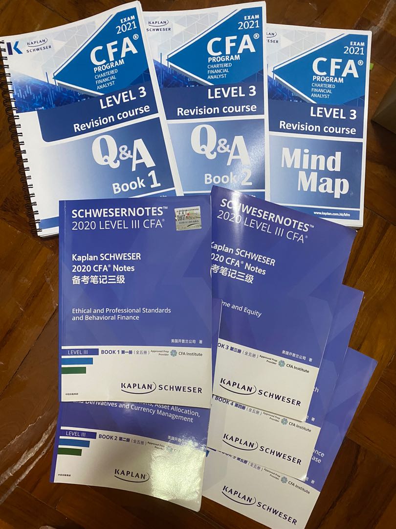 CFA Level 3 Kaplan + quick sheet + revision course notes and questions ...