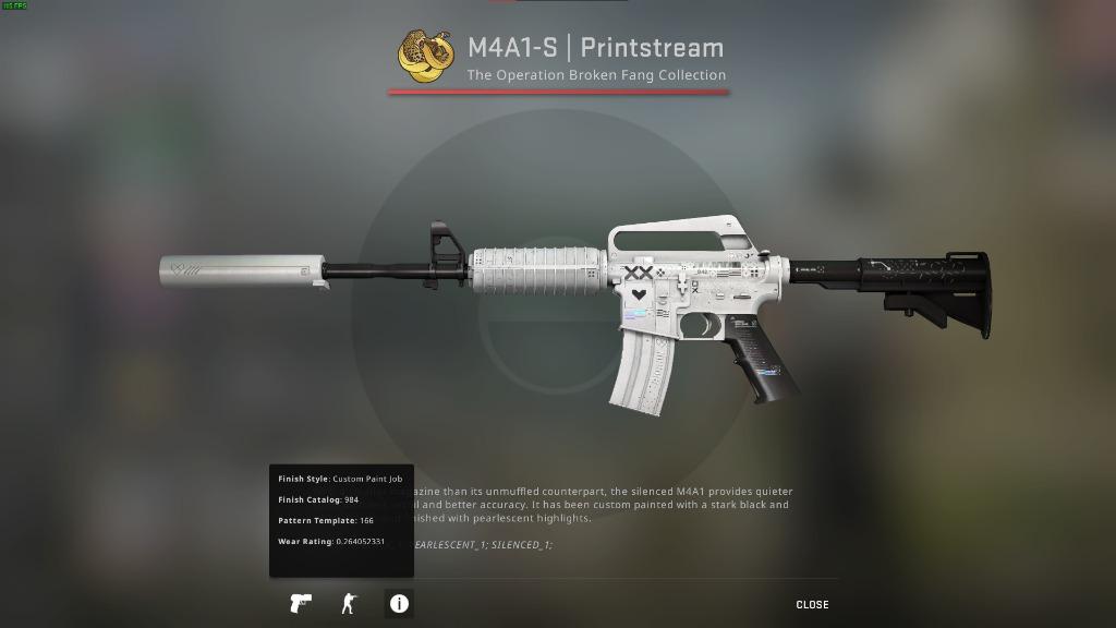 CSGO M4A1-S | Printstream (Field-Tested), Video Gaming, Gaming ...