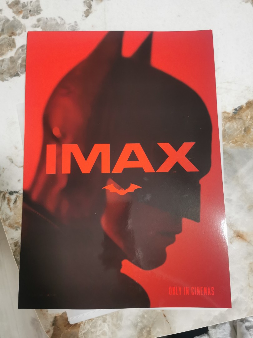 DC The Batman IMAX premiere exclusive A3 poster, Hobbies & Toys ...