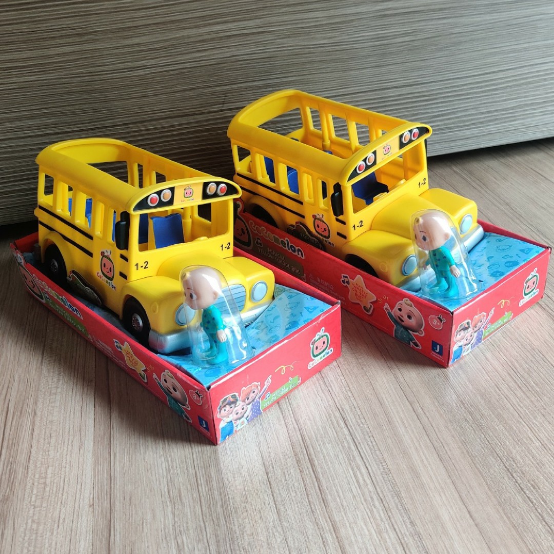 (DENT BOX) Cocomelon Musical Yellow School Bus, Babies & Kids, Infant ...