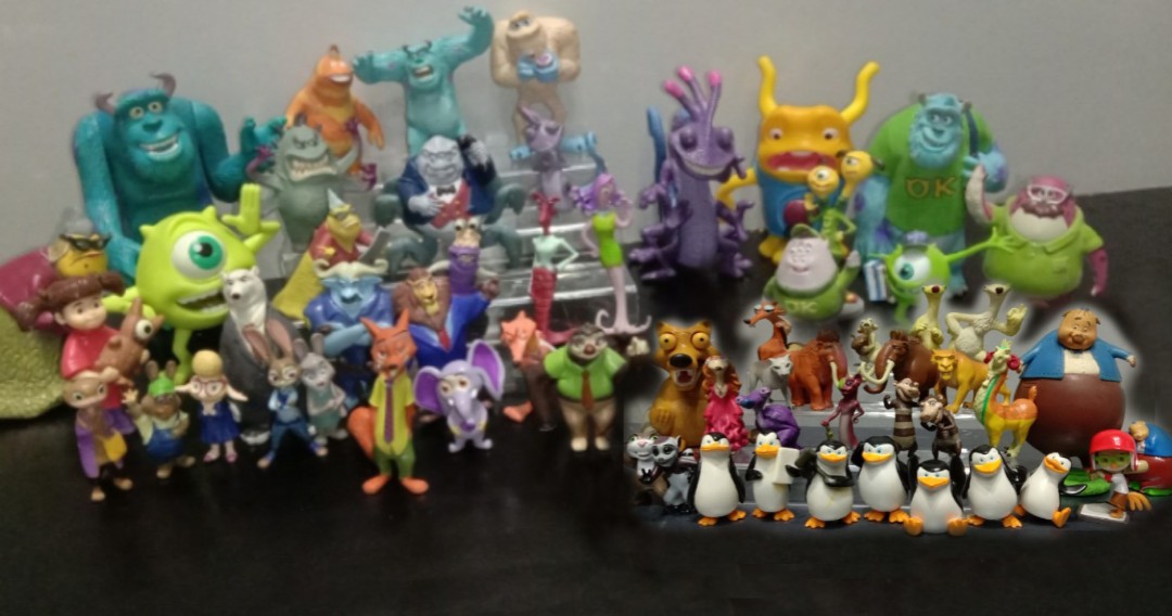 DREAMWORKS Toys/Figures - Monster Inc + ZooTopia + Shrek + Madagascar ...