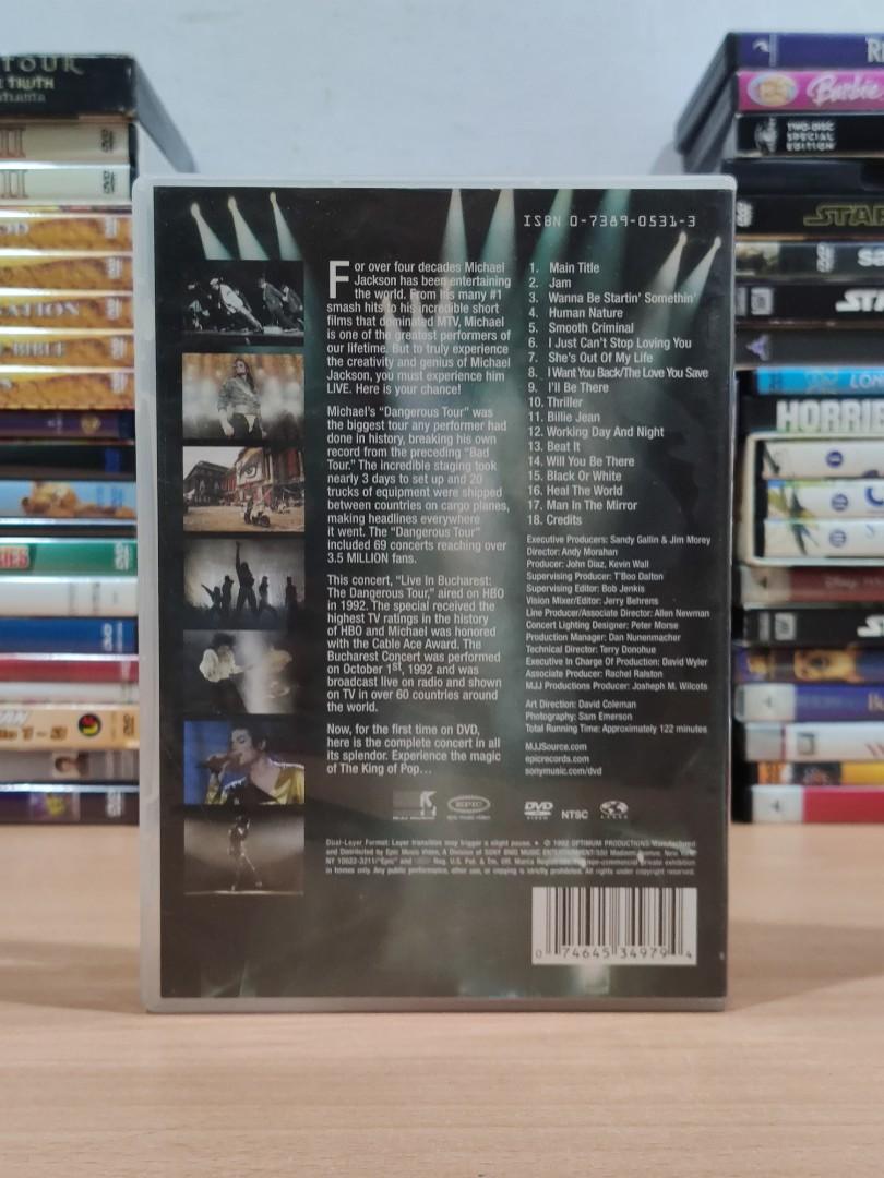 (DVD) Michael Jackson Live IN Bucharest: The Dangerous Tour, Hobbies & Toys, Music & Media, CDs ...