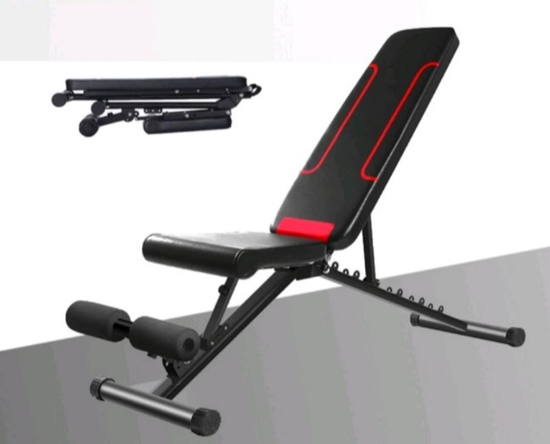 Folding Work out Bench, Sports Equipment, Exercise & Fitness, Toning ...