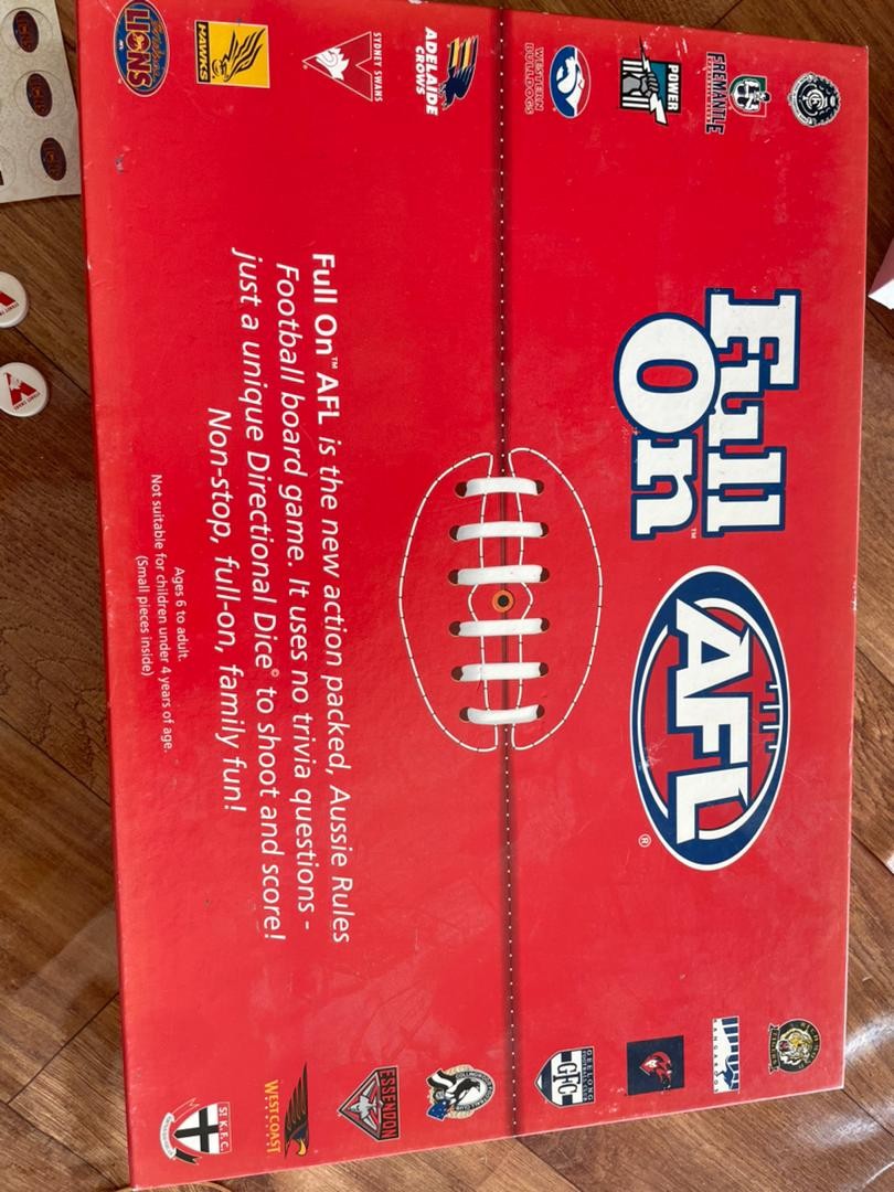 Full on AFL board game, Hobbies & Toys, Toys & Games on Carousell