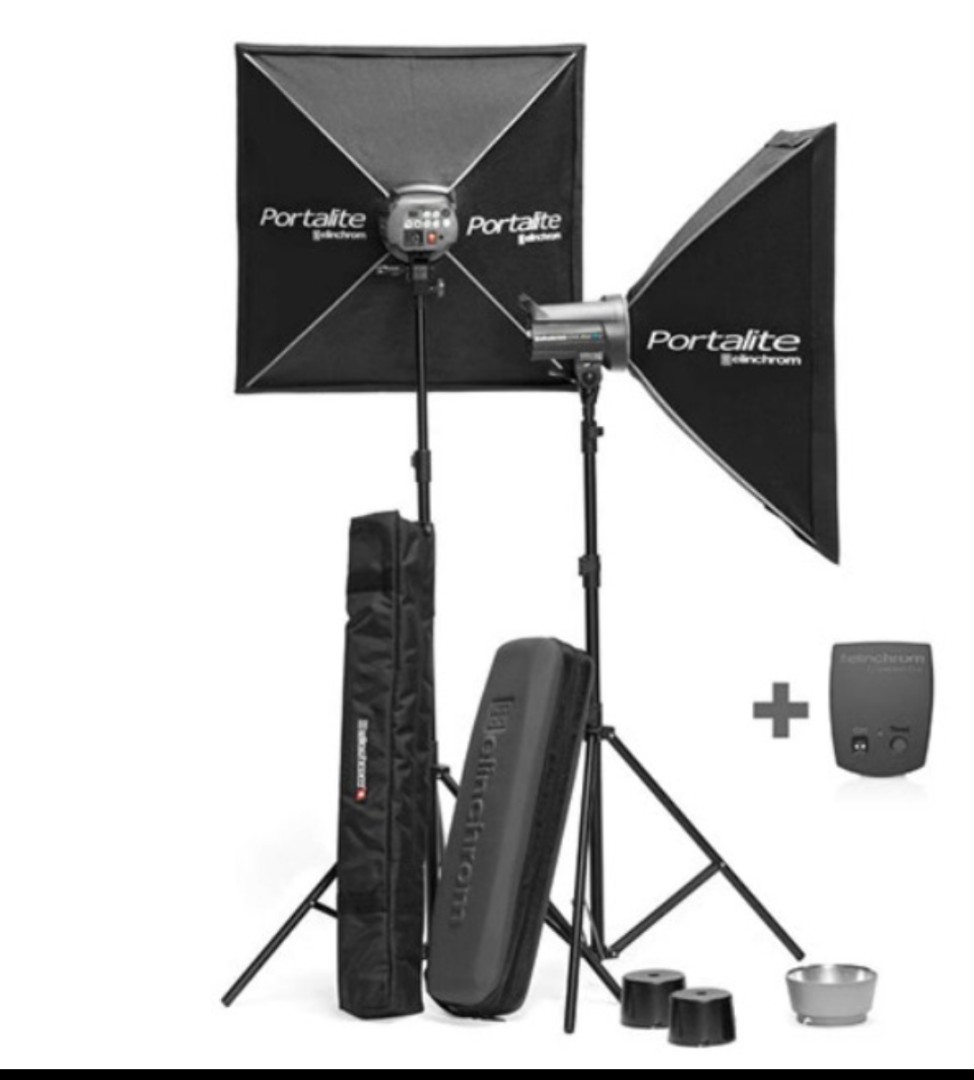 elinchrom d-lite 4 it to go set studio lighting Full setup dlite d lite ...