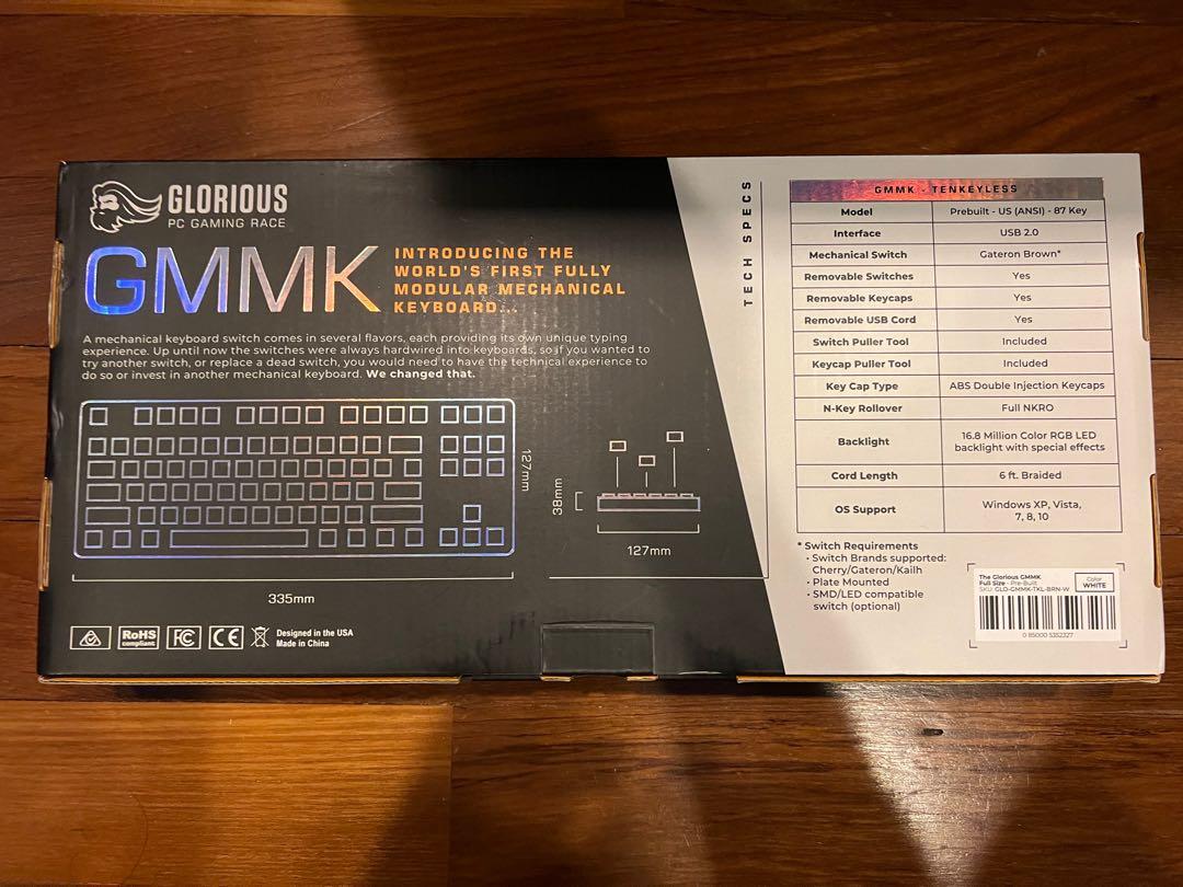 Glorious GMMK TKL Silver Gateron Brown, Computers & Tech, Parts & Accessories, Computer Keyboard ...