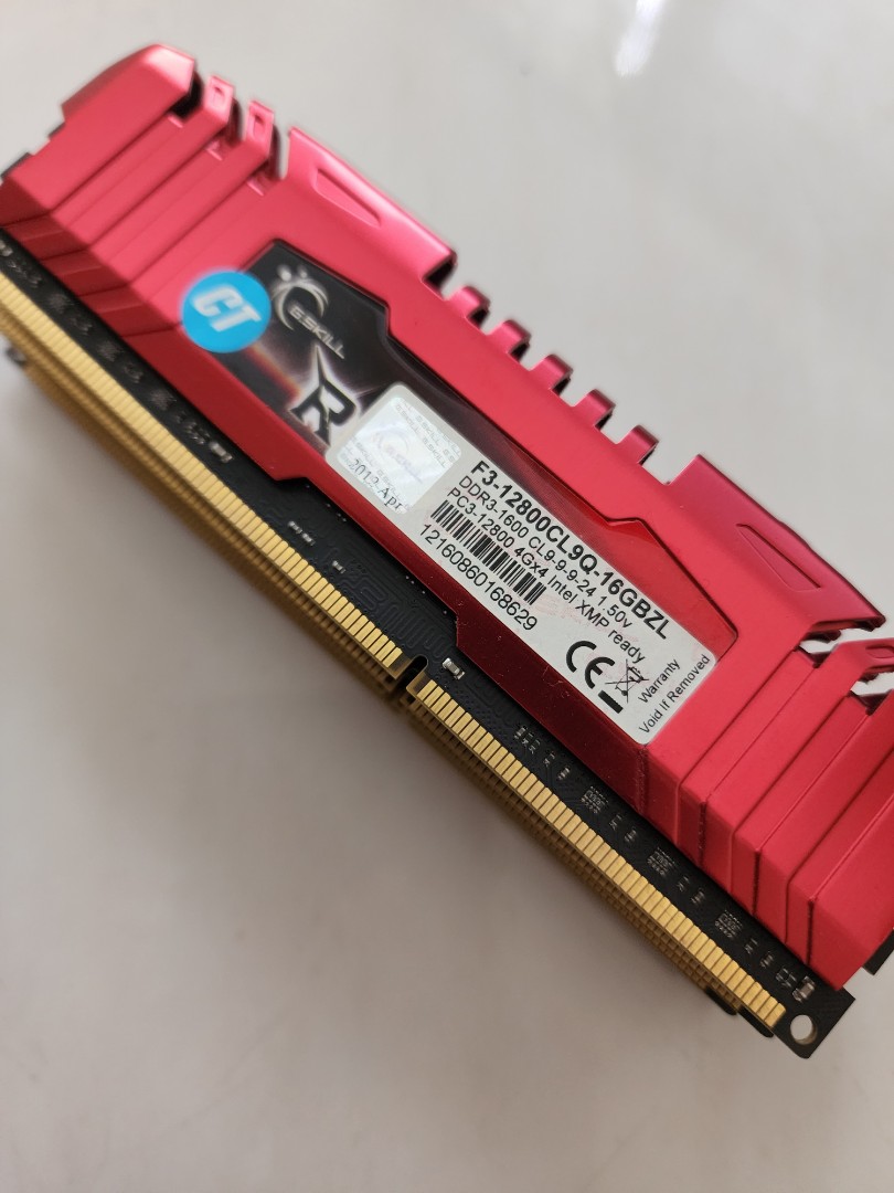 Gskill Ripjaws 4x4GB DDR3 1600 Desktop Memory, Computers & Tech, Parts ...