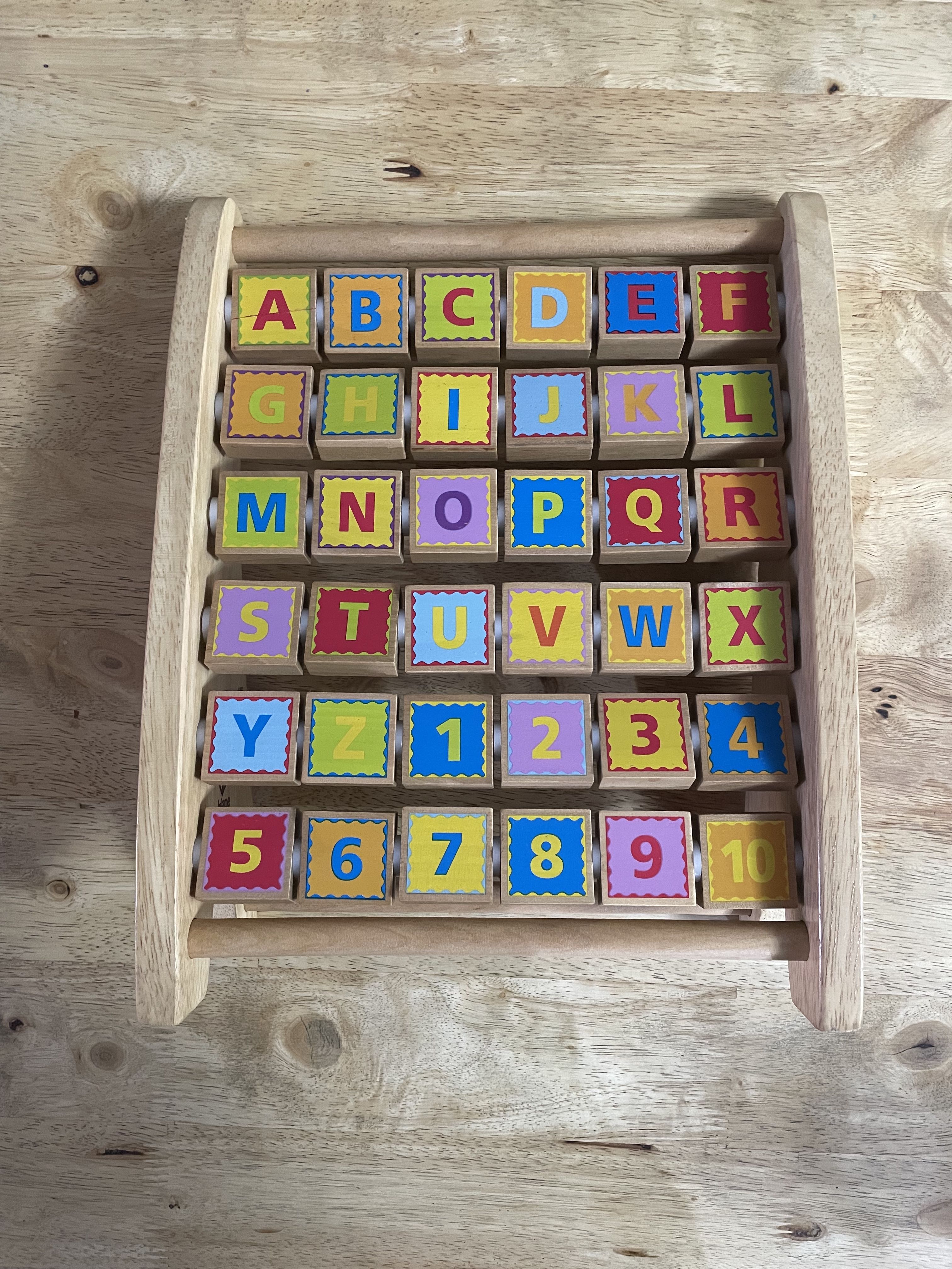 Hape Alphabet Abacus, Hobbies & Toys, Toys & Games on Carousell
