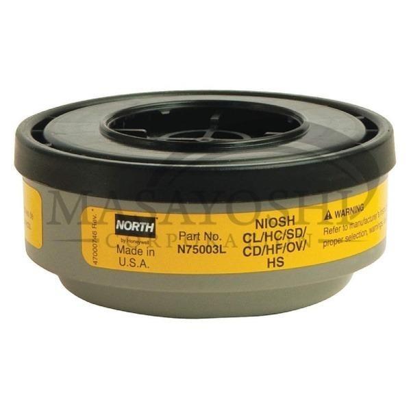 Honeywell North Respirator Canister N75003L Organic Vapor & Acid Gas ...