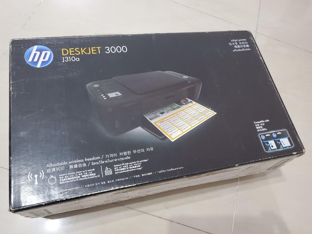 HP deskjet 3000 J310a - BN, Computers & Tech, Printers, Scanners ...